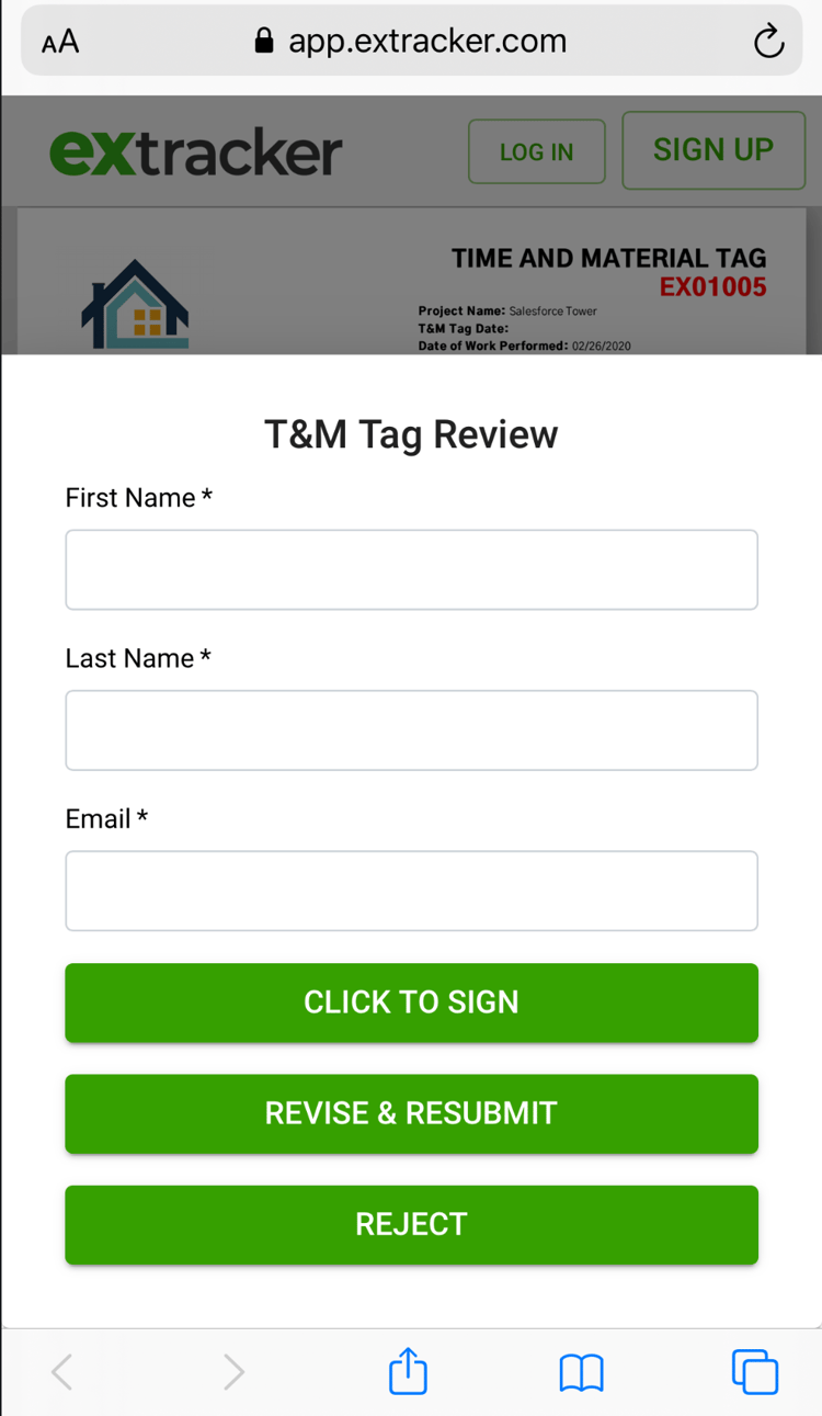 How to Review & Sign a T&M Tag