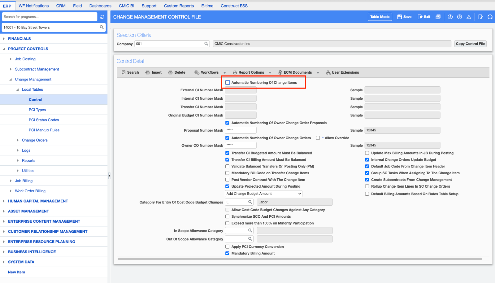 CMiC Integration Overview