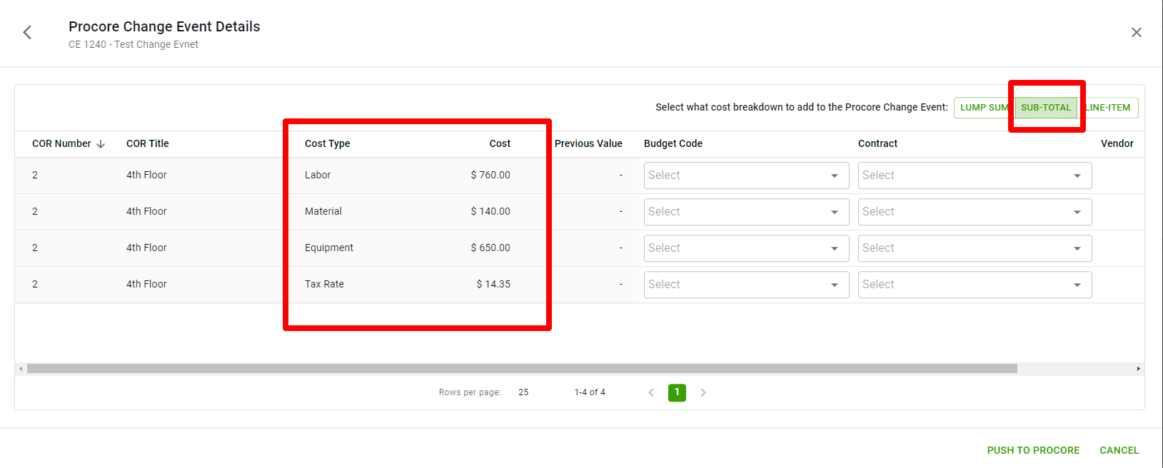 Procore Integration Overview