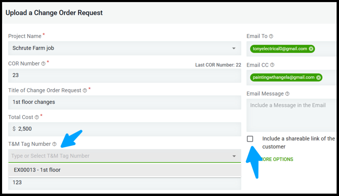 How to Upload a Change Order Request (COR)