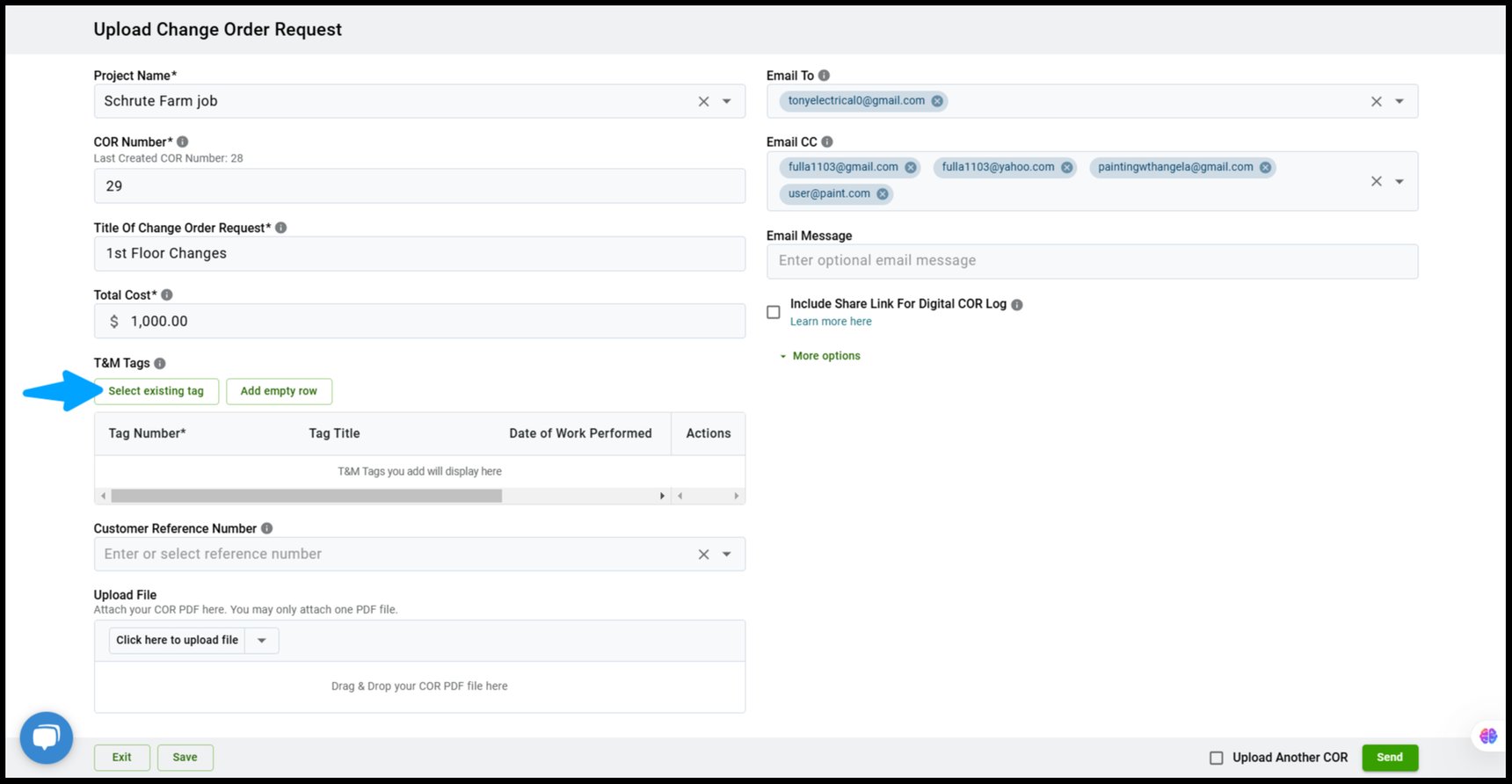 How to Upload a Change Order Request (COR)