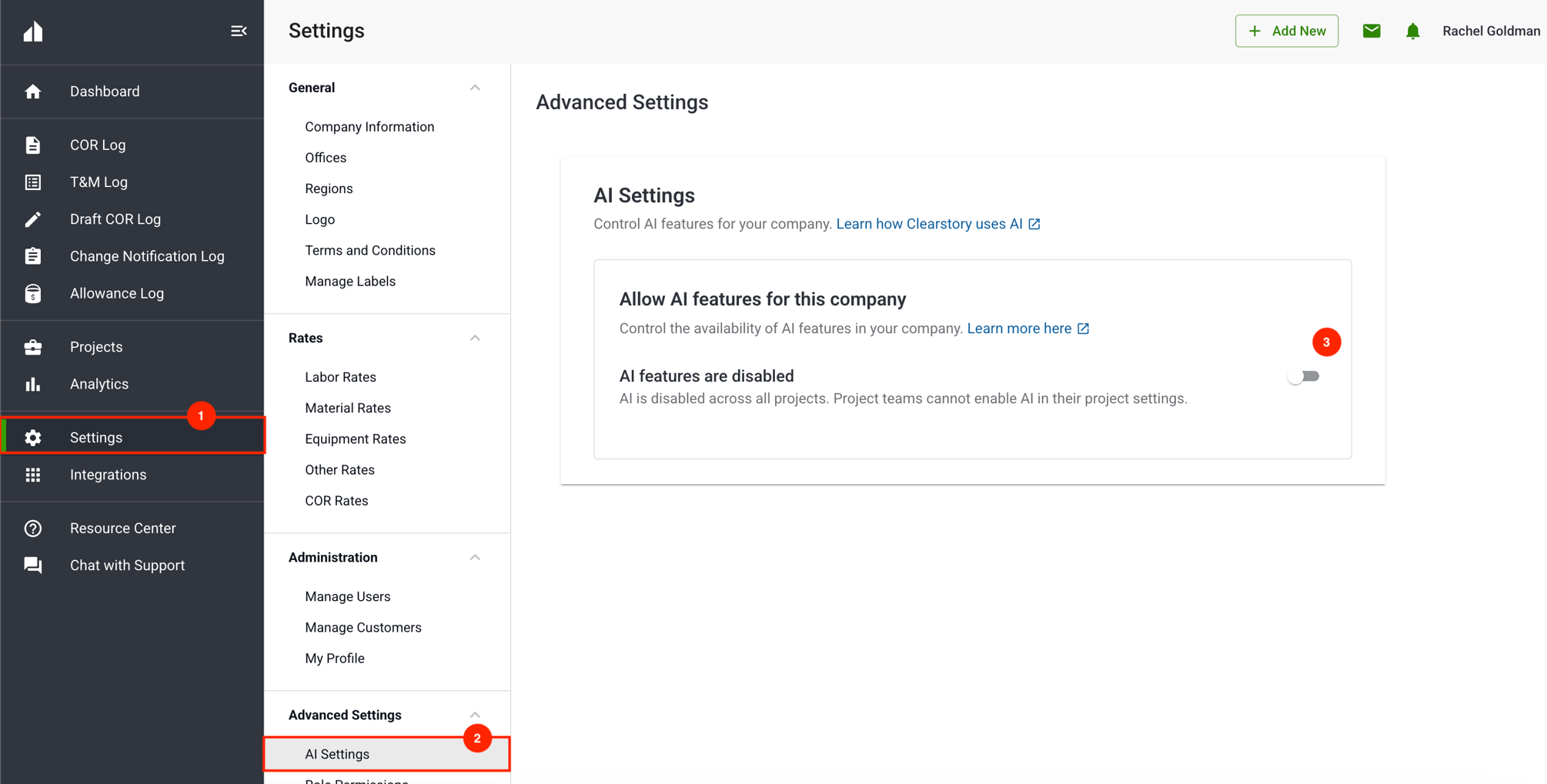 How to Manage AI Settings