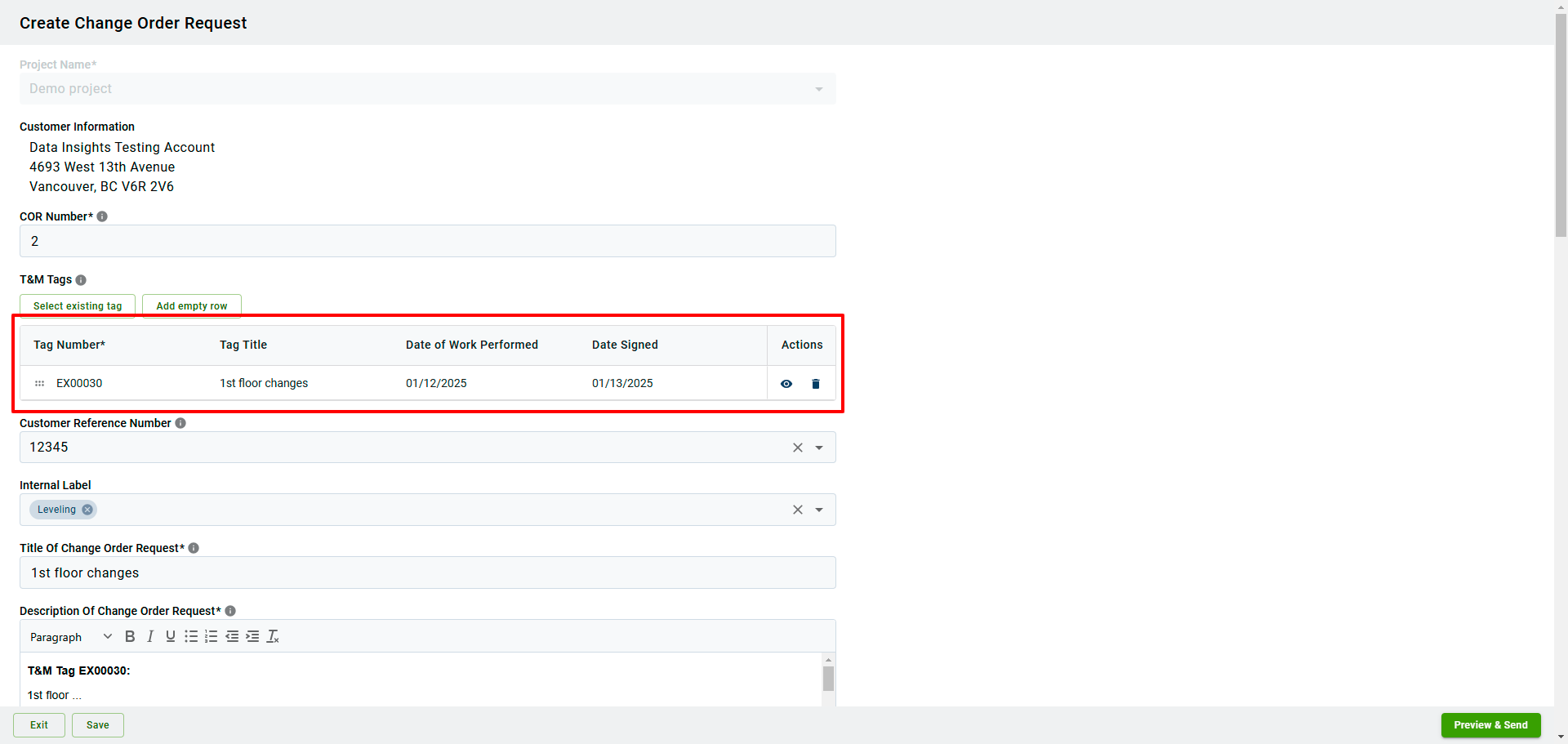 How to Create a Change Order Request (COR) in Clearstory