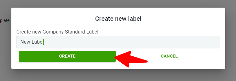 Creating and Adding Labels to T&M Tags and COR's