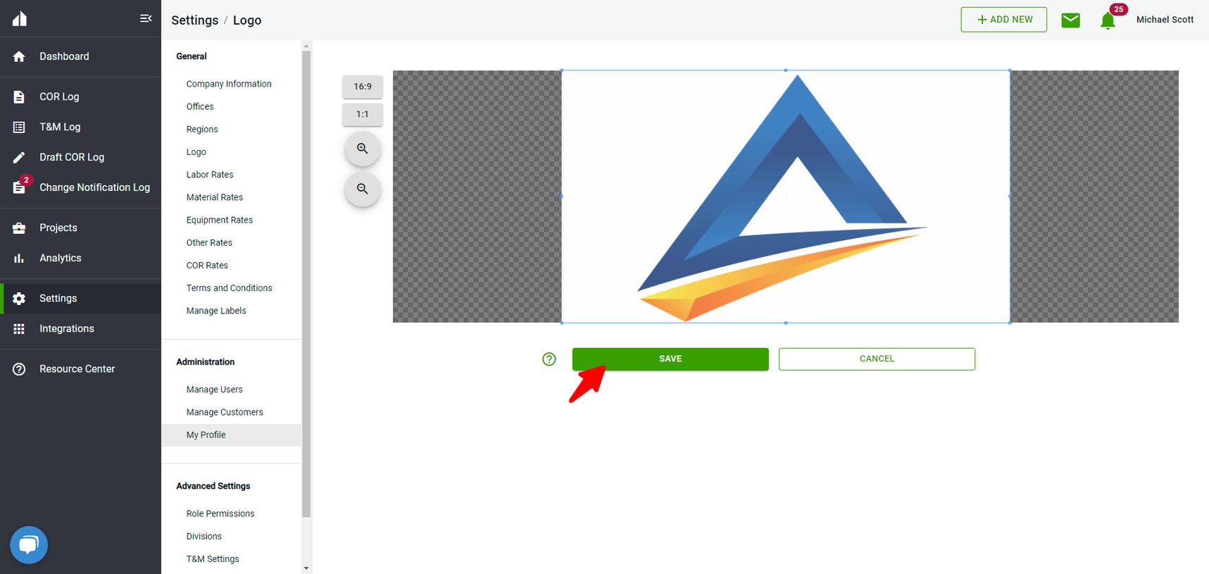 How to Add Your Logo and Use the Cropping Tool