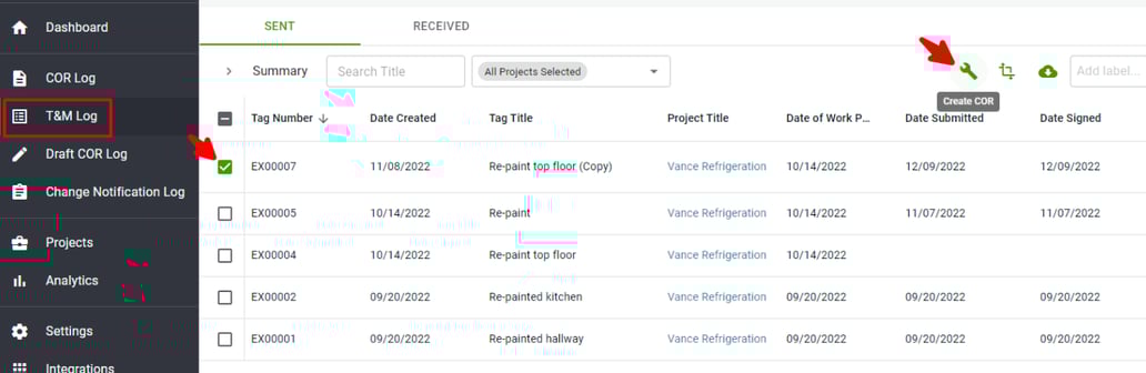 How to Create a Change Order Request (COR) in Clearstory