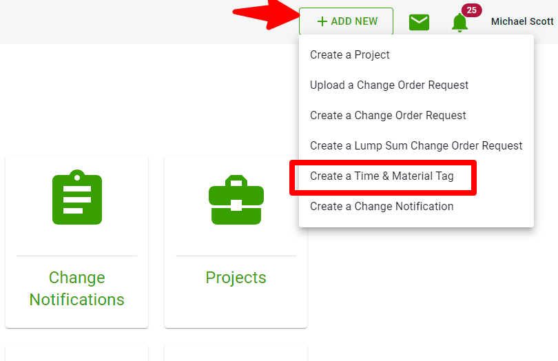 How to Create a Time & Material Tag (T&M tag)