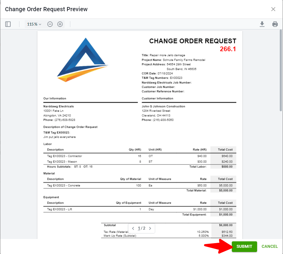 How to Submit a Revision to a Change Order Request (COR)