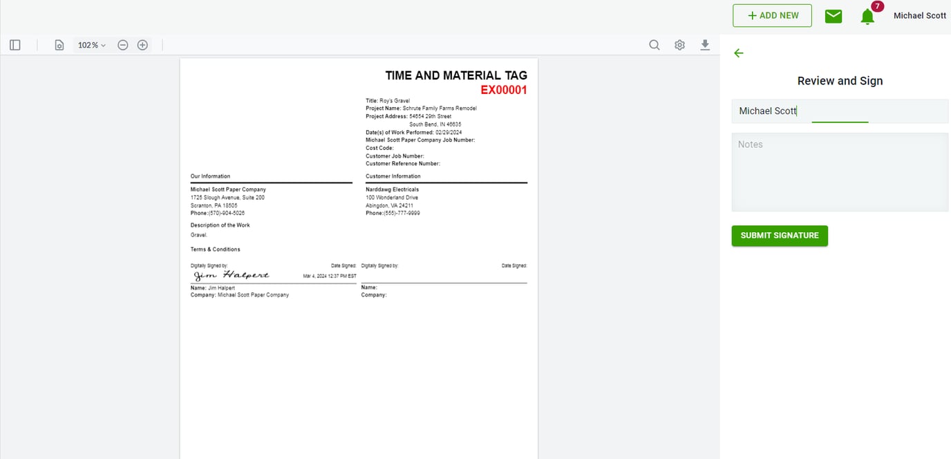 How to Review & Sign a T&M Tag