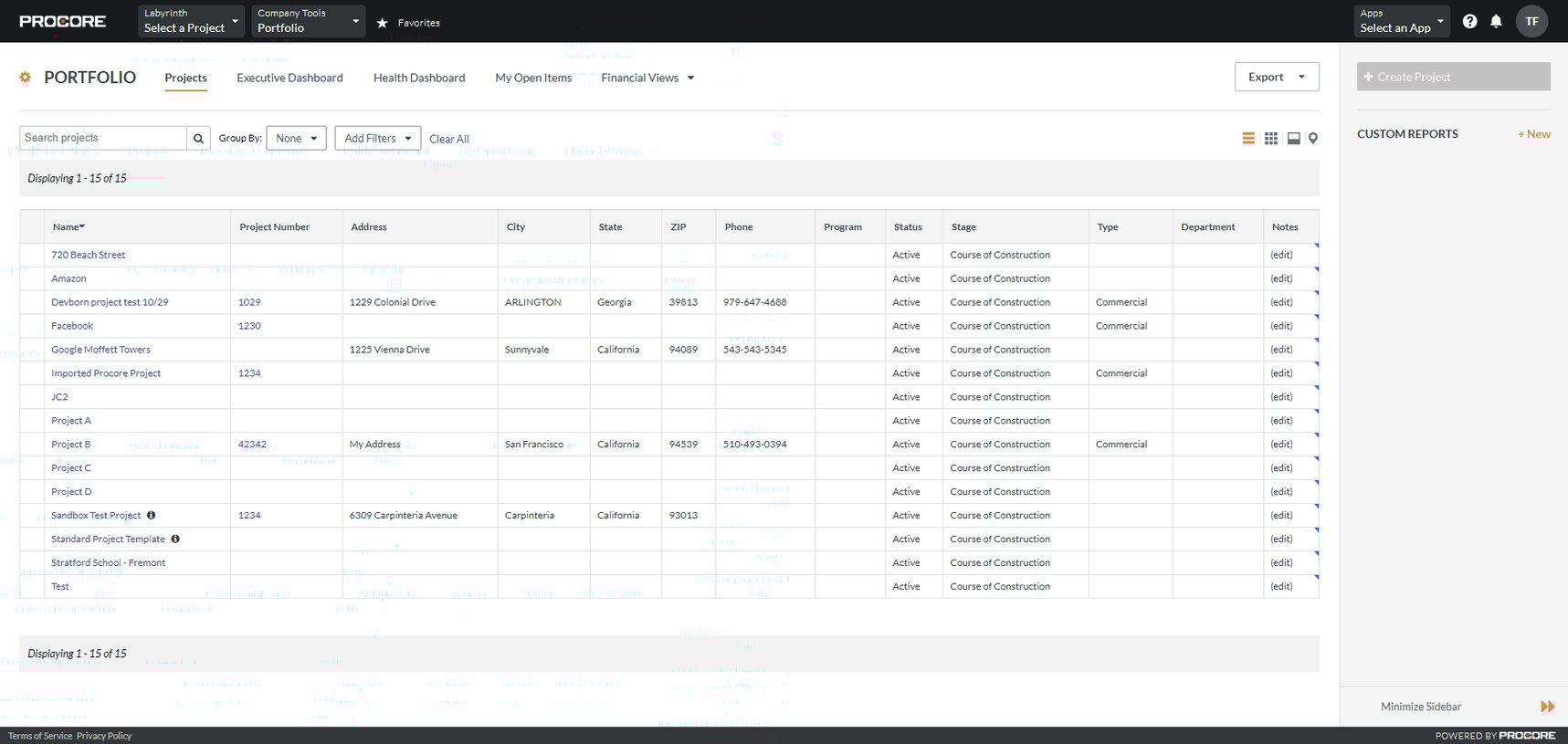 Adding the Clearstory App in Procore