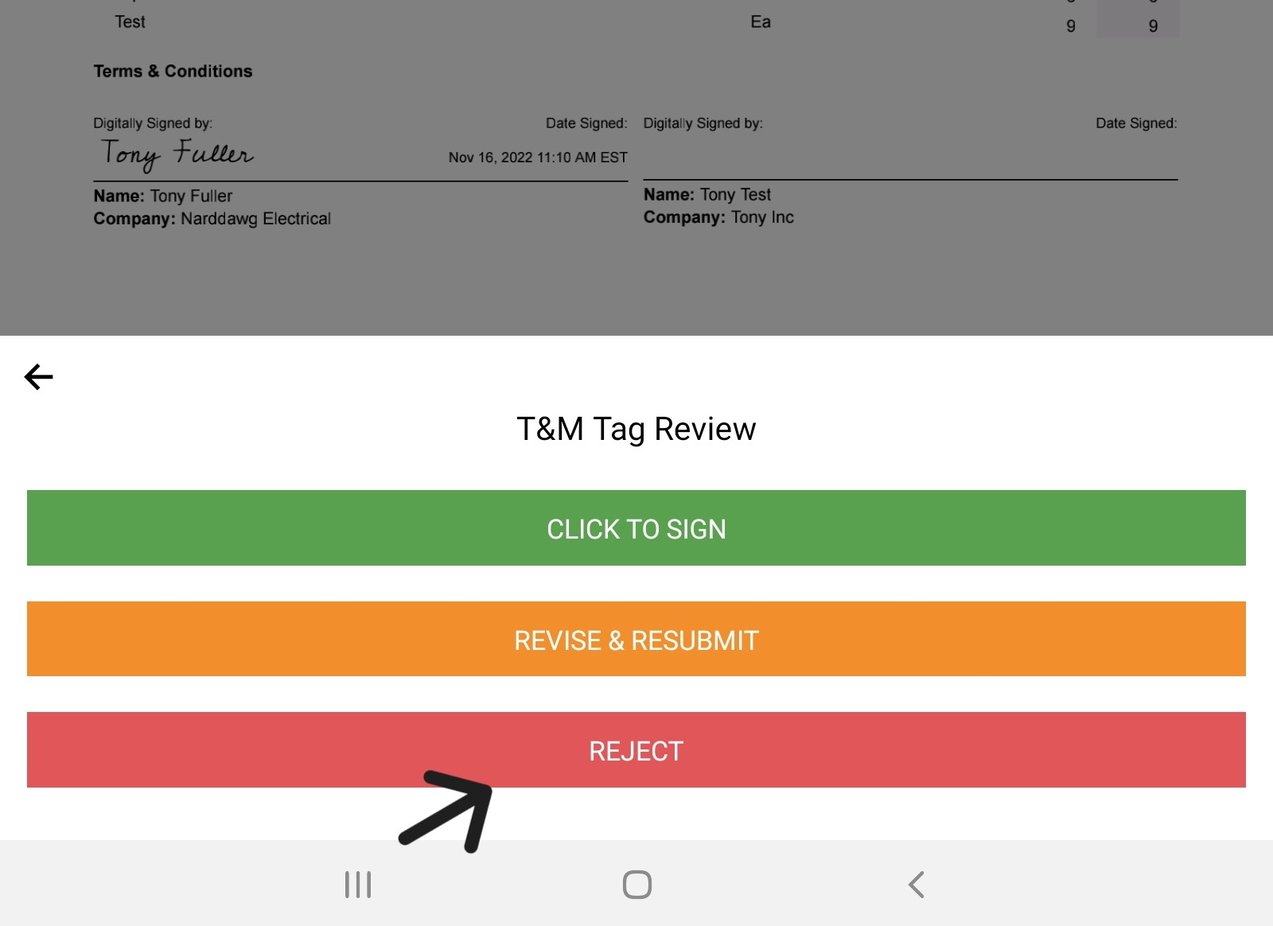 How to Review & Sign a T&M Tag
